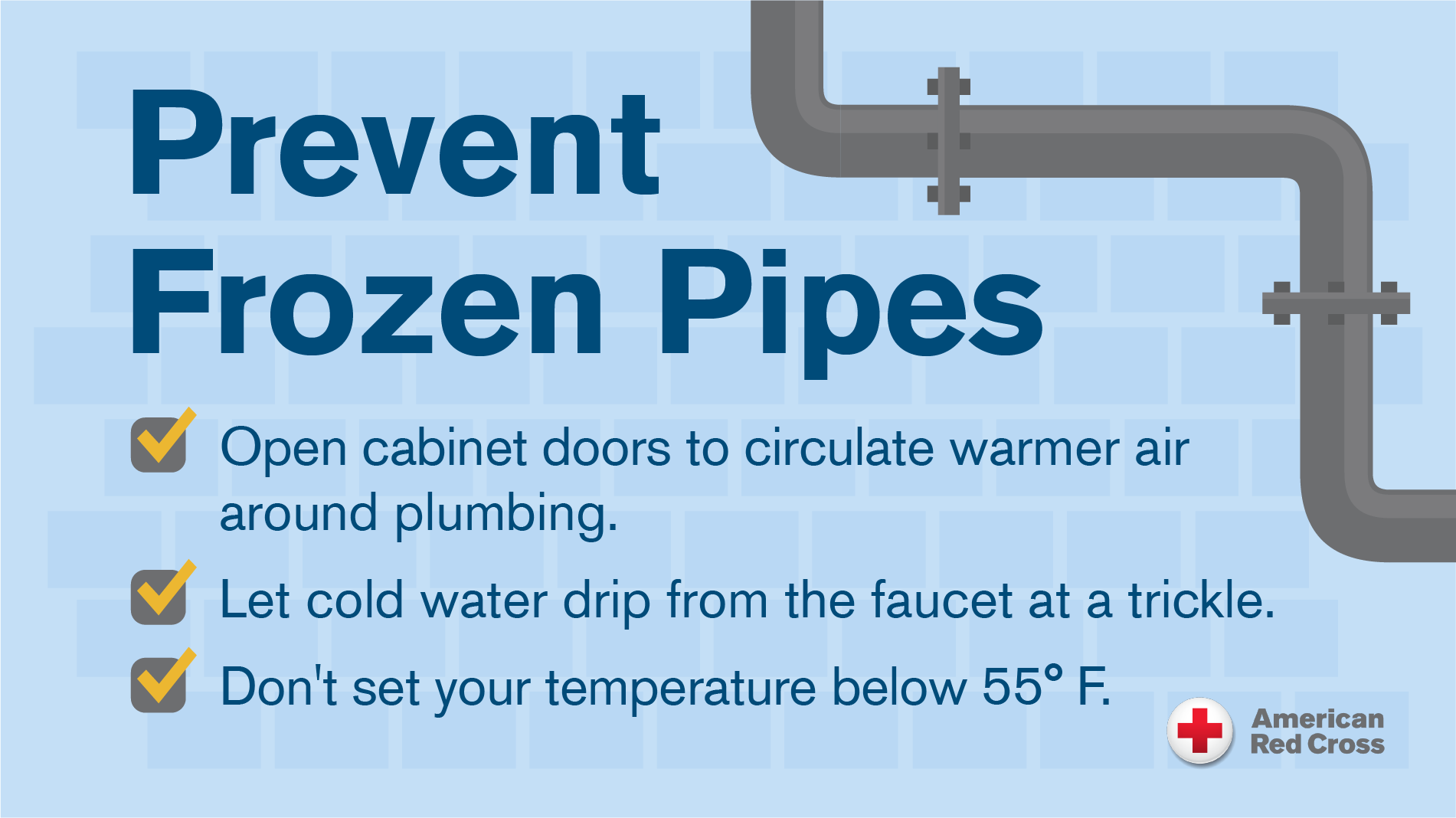 Red Cross offers tips to prevent pipes from freezing and ways to thaw ...
